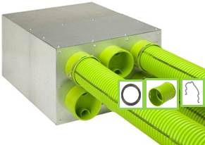 Gaines semi-rigides circulaires | VMC double flux | Brink